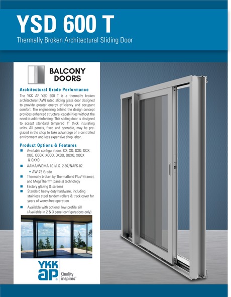 YKK Design Manual - YSD600-2