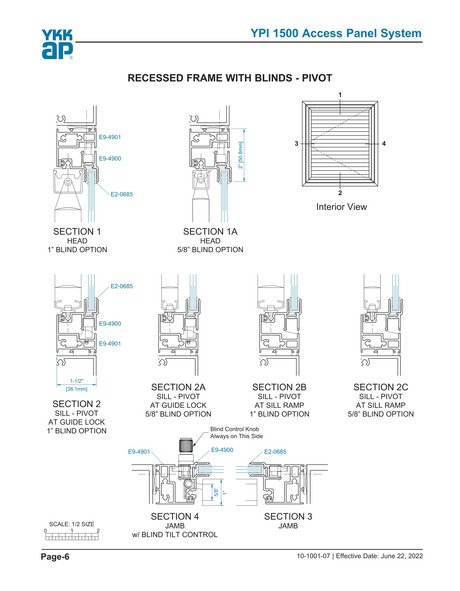 YKK Design Manual - YPI-6