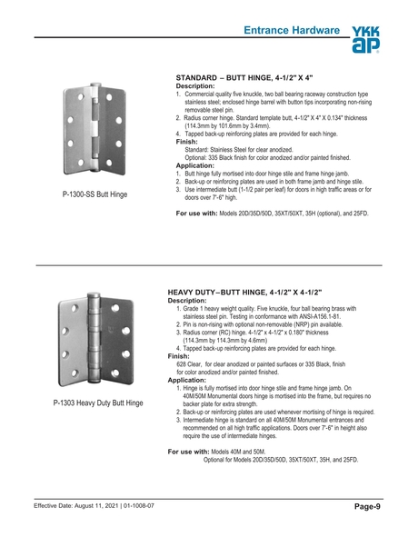 YKK Design Manual - 74