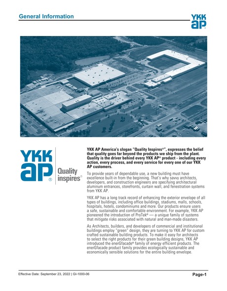 YKK Design Manual - Gen-1