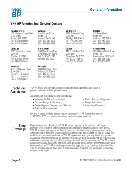 YKK Design Manual - Gen-2