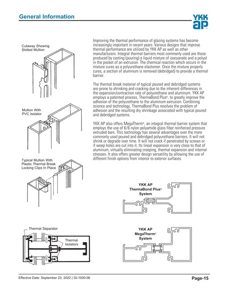 YKK Design Manual - Gen-15