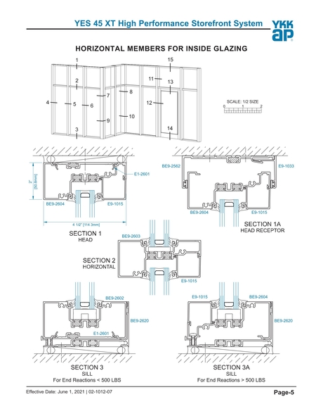 YKK Design Manual - YES45XT-5