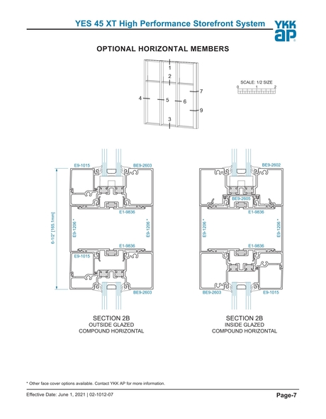 YKK Design Manual - YES45XT-7
