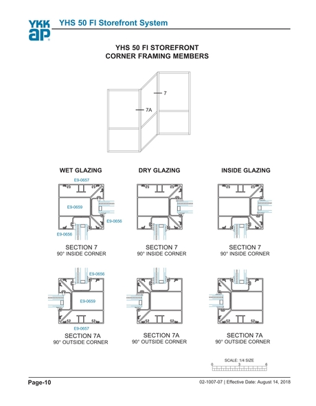 YKK Design Manual - YHS50FI-10