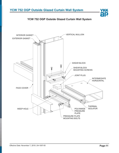 YKK Design Manual - YCW-11