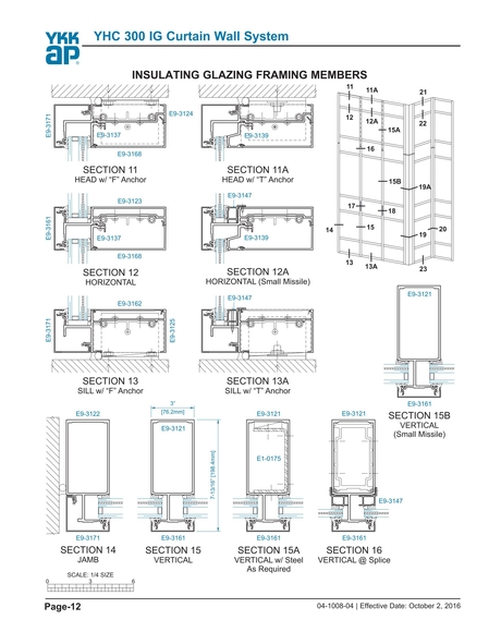 YKK Design Manual - YHC300IG-12