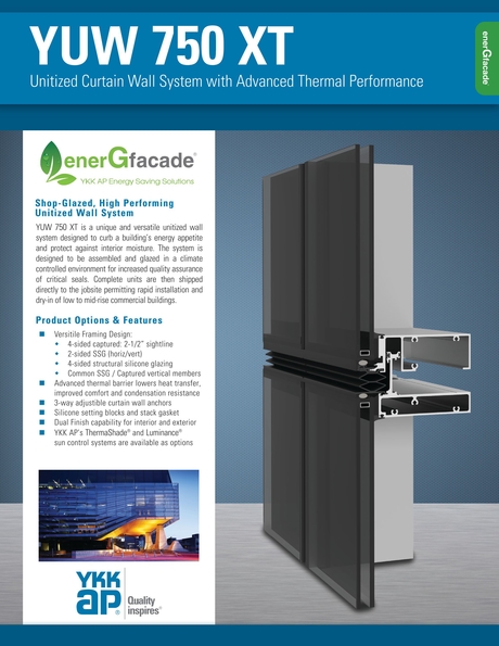 YKK Design Manual - YUW750XT-2