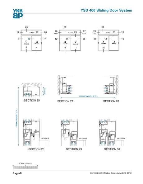 YKK Design Manual - YSD400-8