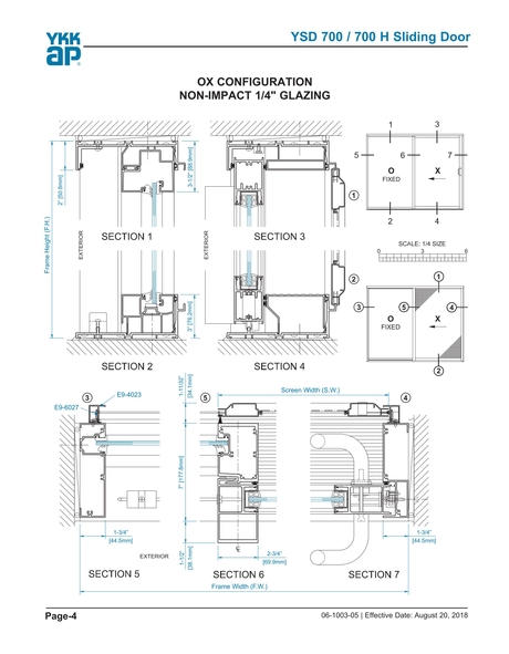 YKK Design Manual - YSD700-4
