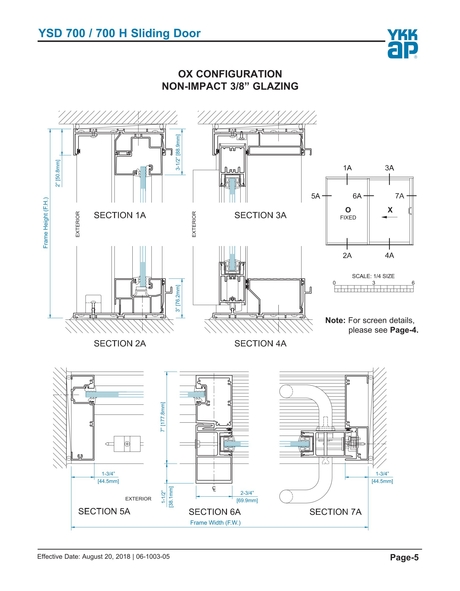 YKK Design Manual - YSD700-5