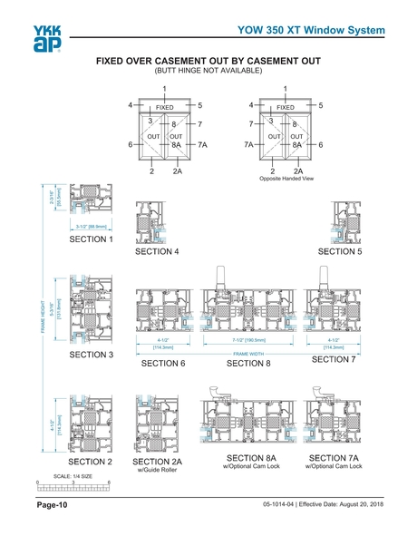 YKK Design Manual - YOW350XT-10
