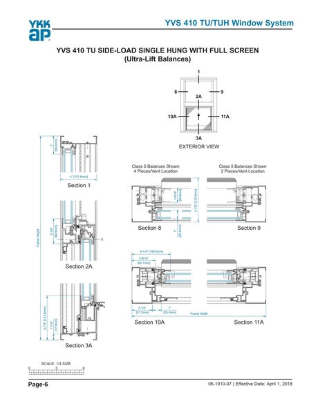 YKK Design Manual - YVS410-6