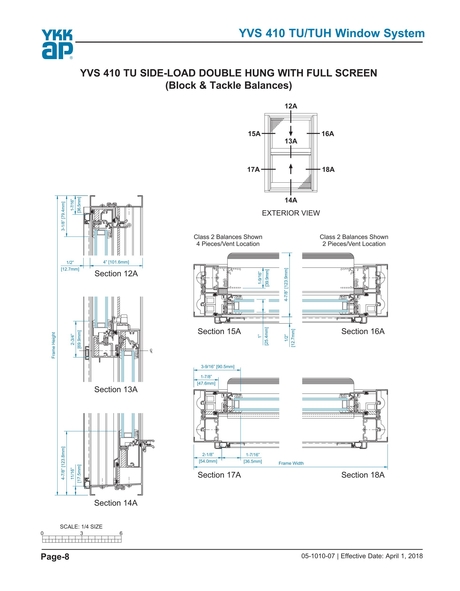 YKK Design Manual - YVS410-8