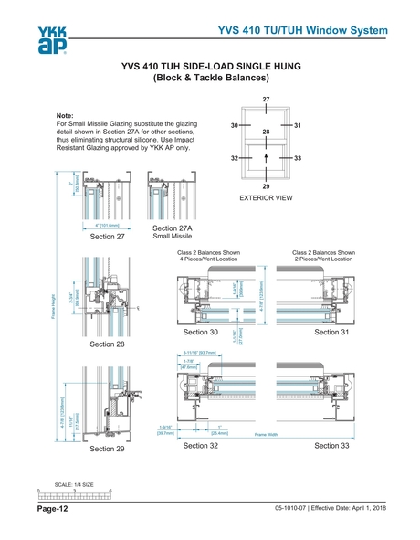 YKK Design Manual - YVS410-12