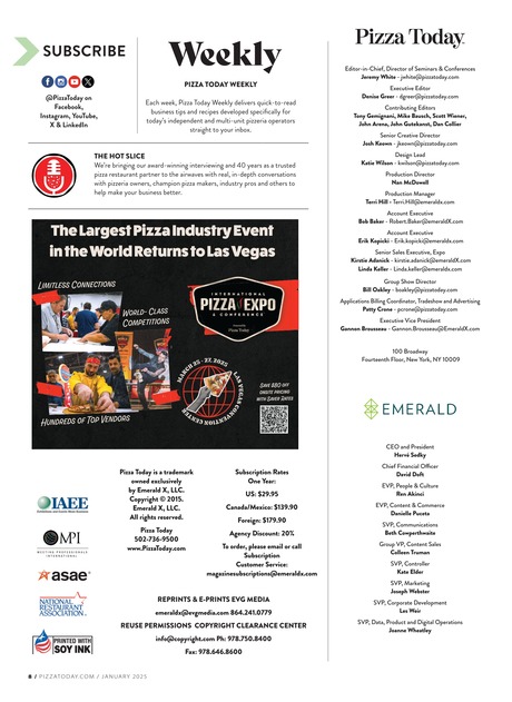 Pizza Today - January 2025 - 8