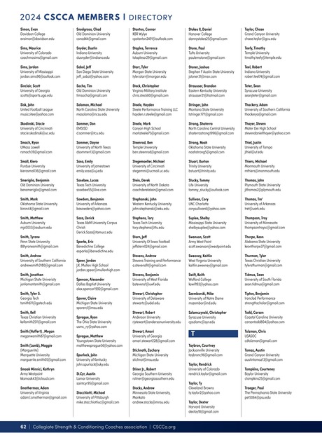 CSCCa 2024 National Conference Guide Member Directory - 62