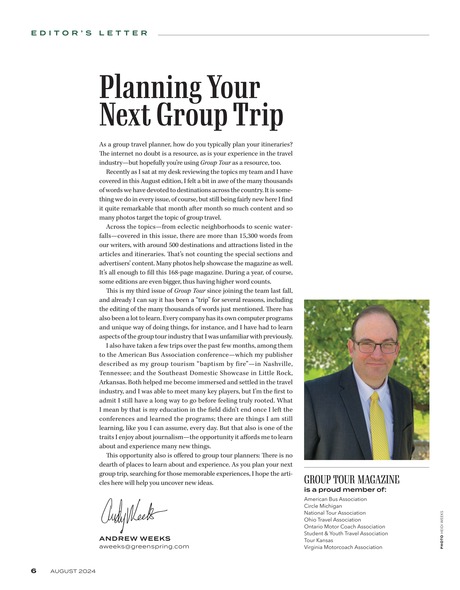 Group Tour Magazine - August 2024 - 6