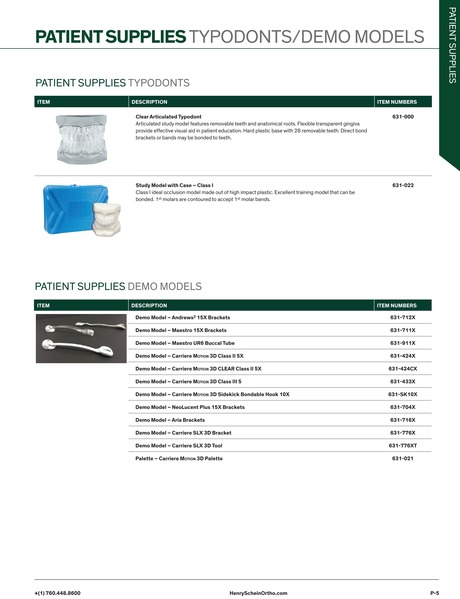 Ortho Organizers Catalog (SLX Clear Aligners) 999-294 - 269