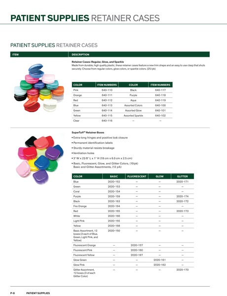 Ortho Organizers Catalog (SLX Clear Aligners) 999-294 - 272