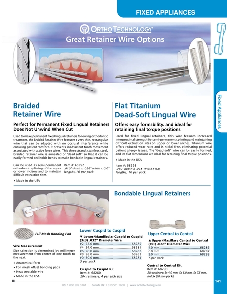 Ortho Technology Catalog Vol. 21 - 141