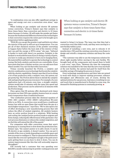 Canadian Finishing & Coatings Manufacturing Magazine - May/June 2023 - 28