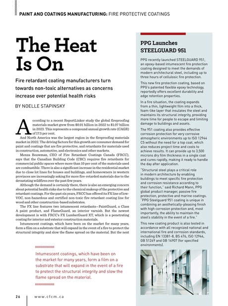 Canadian Finishing & Coatings Manufacturing Magazine - Mar/Apr 2023 - 26