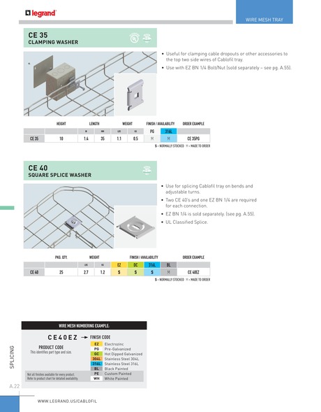 Cablofil Catalog - 2021/2022 - A.22