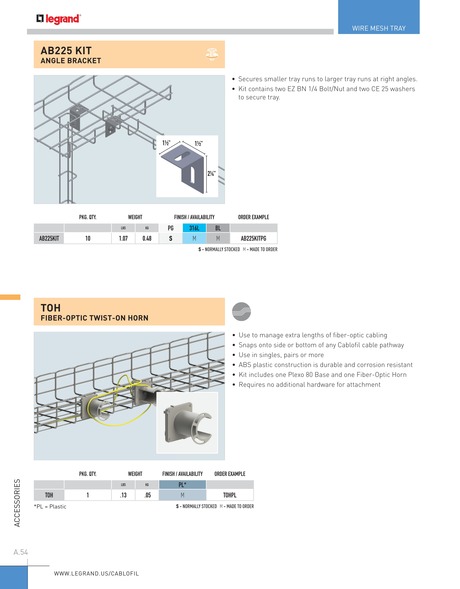 Cablofil Catalog - 2021/2022 - A.54
