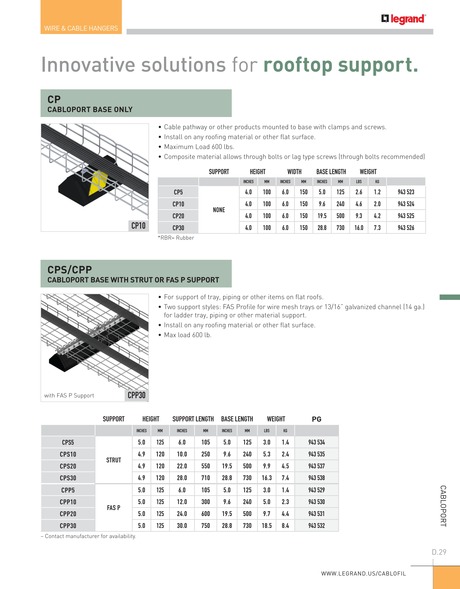 Cablofil Catalog - 2021/2022 - D.29