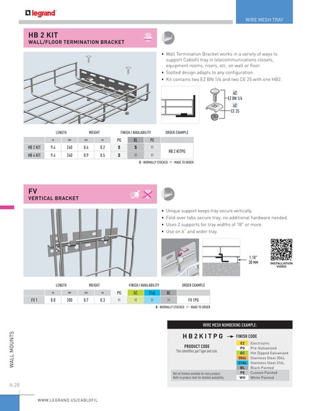 Cablofil Catalog - 2023/2024 - A.28