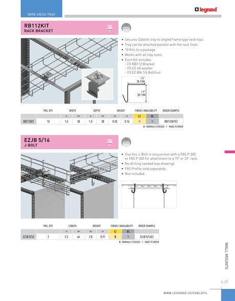 Cablofil Catalog - 2023/2024 - A.29