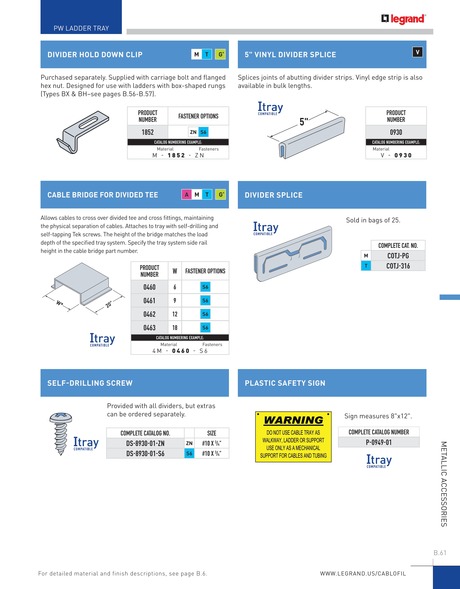 Cablofil Catalog - 2023/2024 - B.61