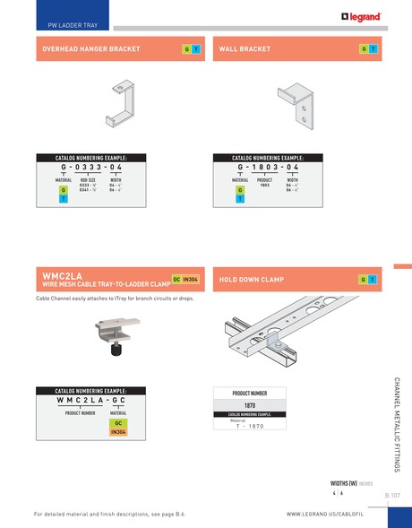 Cablofil Catalog - 2023/2024 - B.107