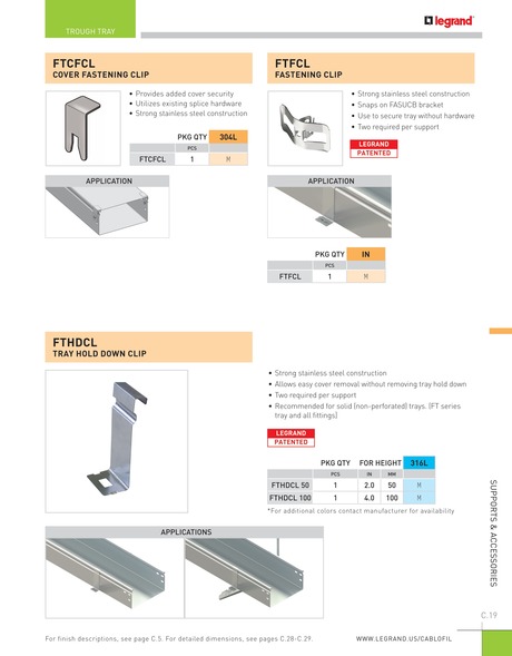 Cablofil Catalog - 2023/2024 - C.19