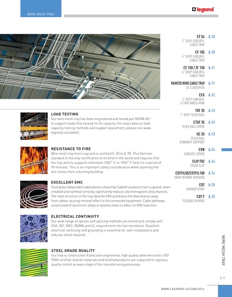 Cablofil Catalog - 2024/2025 - A.9