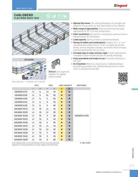 Cablofil Catalog - 2024/2025 - A.17