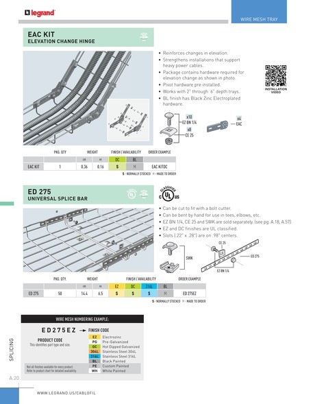 Cablofil Catalog - 2024/2025 - A.20