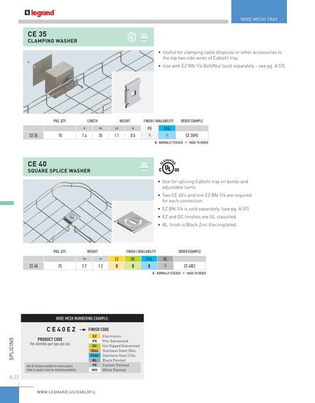 Cablofil Catalog - 2024/2025 - A.22