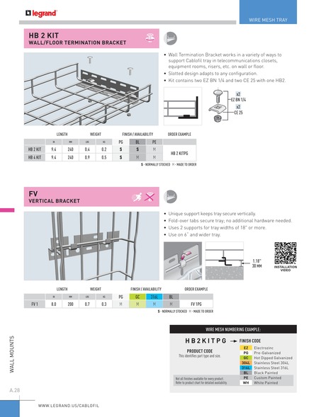 Cablofil Catalog - 2024/2025 - A.28
