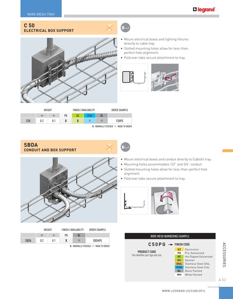 Cablofil Catalog - 2024/2025 - A.53