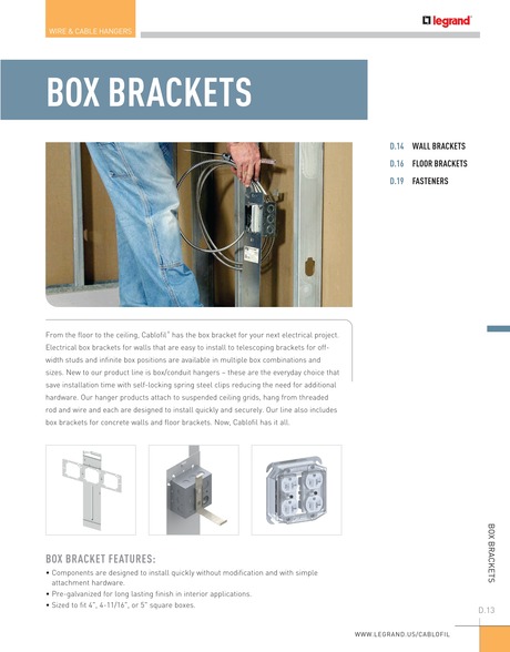 Cablofil Catalog - 2024/2025 - D.13