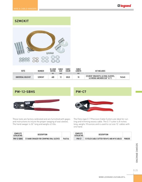 Cablofil Catalog - 2024/2025 - D.25