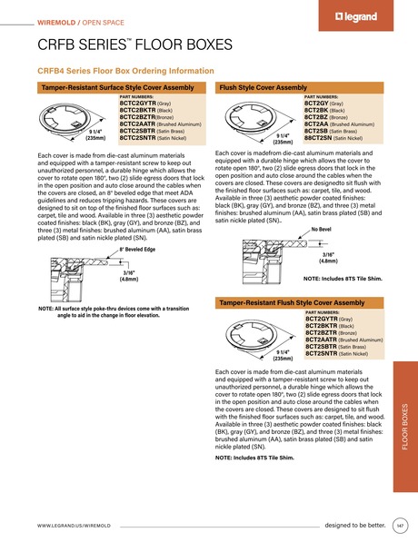 Wiremold Catalog 2023-2024 - 147