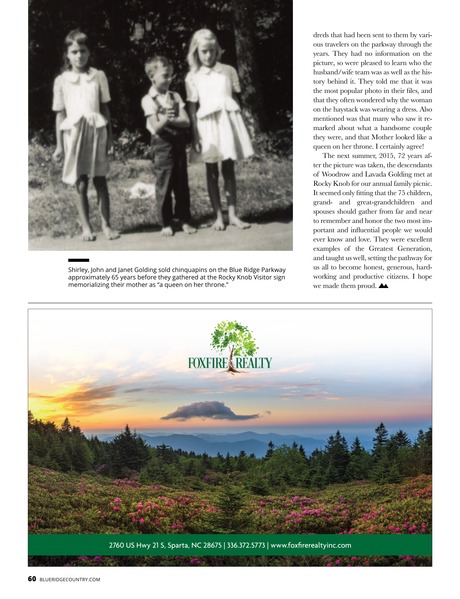 Blue Ridge Country May/June 2024 - 60