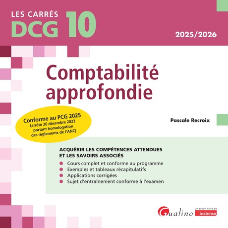 Les Carrés DCG - DCG 10 - Comptabilité approfondie - 16e