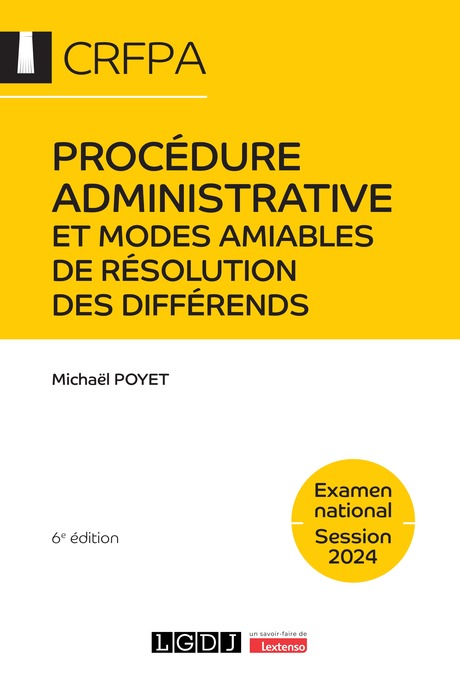 CRFPA - Procédure administrative et modes amiables de résolution des ...