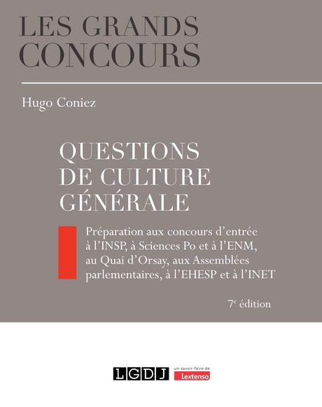 Les grands concours - Questions de culture générale - 7e