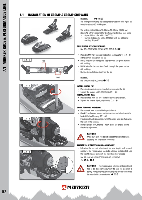 Marker Technical Manual 2021/2022 - 54