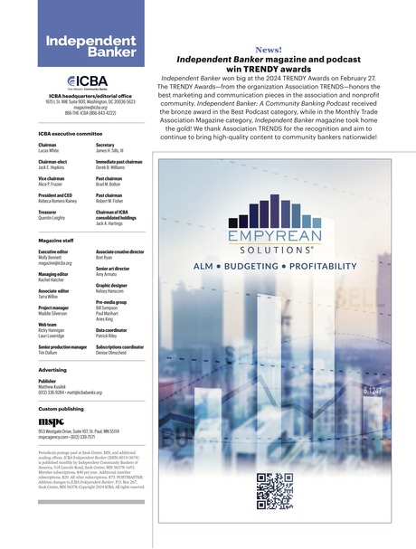 Independent Banker - April 2024 - 3